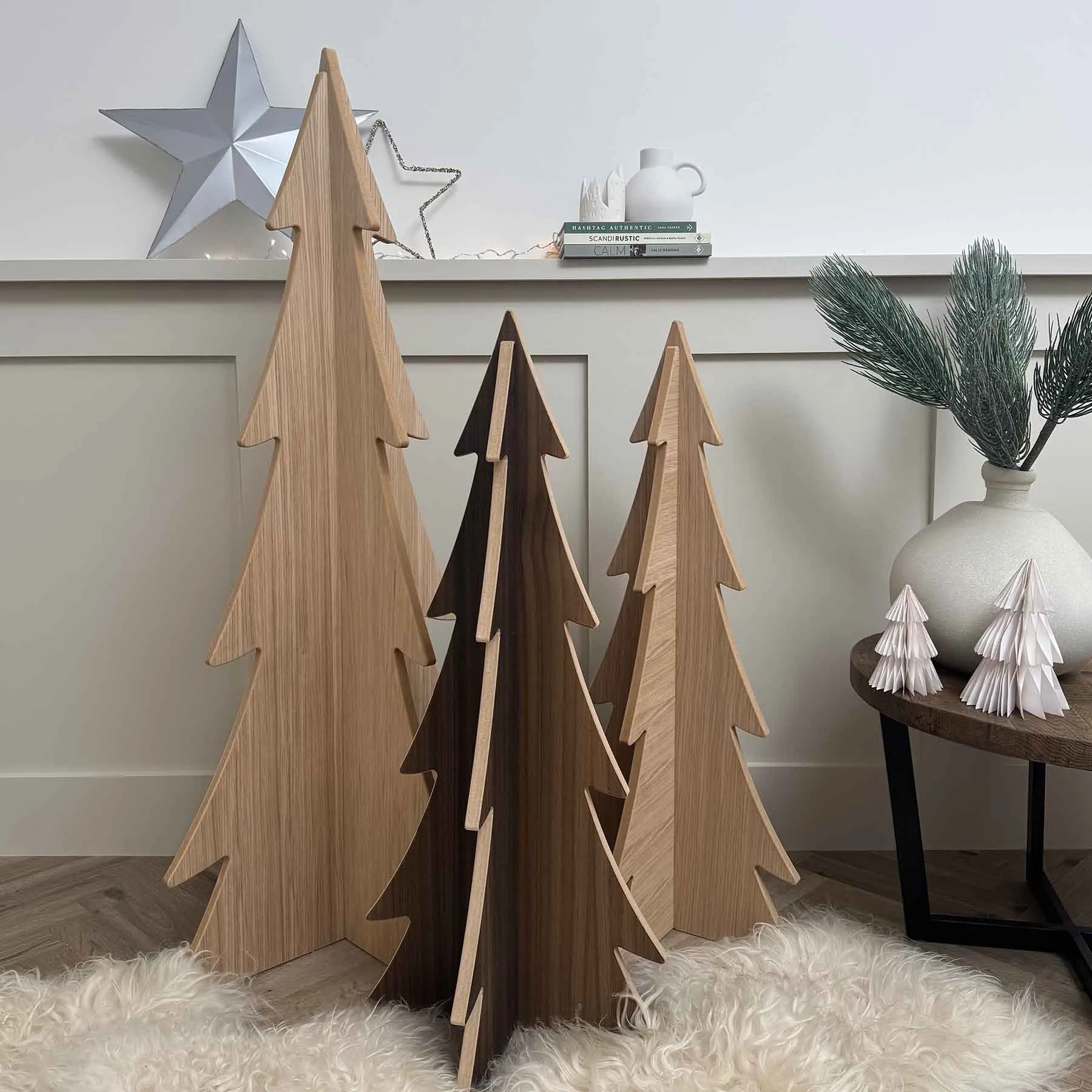 Minimalist Wooden Christmas Tree - Made in the Cellar